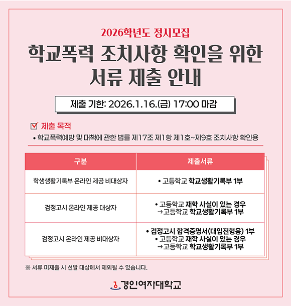 경인여대 입학홈페이지